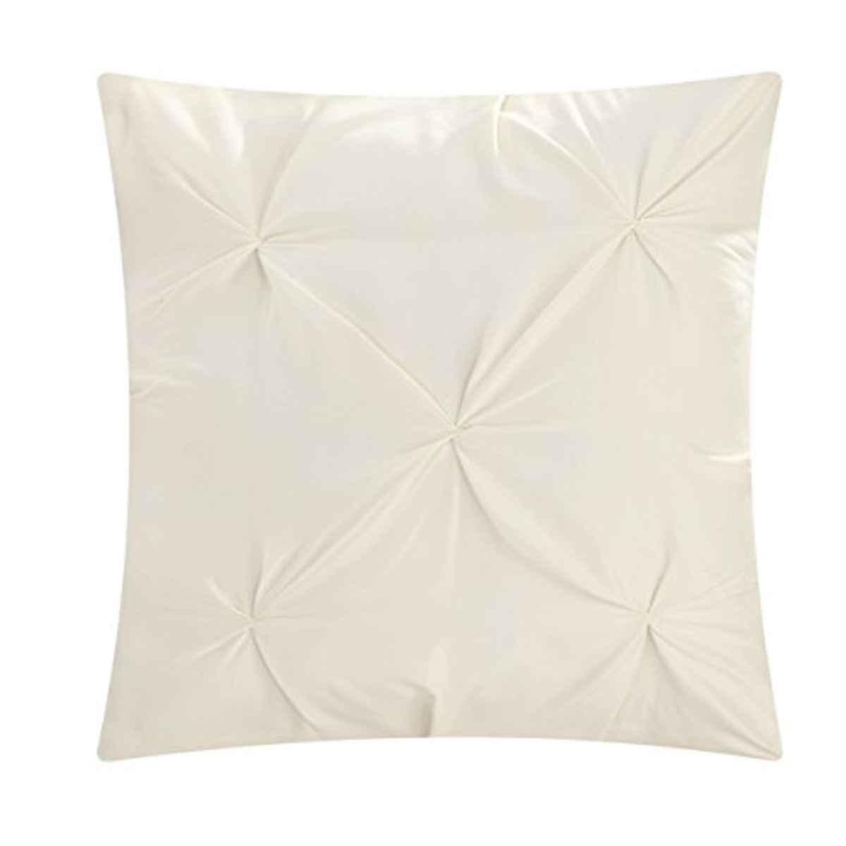 Chic Home 10 Piece Hannah Pinch Pleated, Ruffled and Pleated Complete Queen Bed in a Bag Comforter Set Beige with Sheet Set