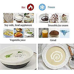 Huanyu Countertop Blender 68 oz 2200W with Speed Control Timer for Fruit Smoothie Ice Soy Milk Hot Soups Frozen Desserts Crush Mix Home Commercial G1100 2L (110V, Red)