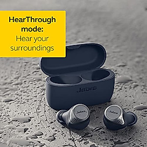 Jabra Elite Active 75t True Wireless Bluetooth, Navy – Earbuds for Running and Sport, Charging Case Included, 24 Hour Battery, Active Noise Cancelling Earbuds