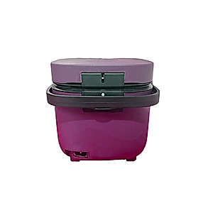 ANNAPURNA DISTRIBUTOR Mini Rice Cooker, Healthy Ceramic Coating 1.2L Small Rice Cooker hold 1-2.5 cups uncooked rice for 1-3 People, Portable Travel Rice Cooker with Steam Tray, Easy to use. (Green)