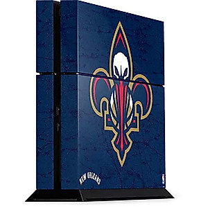Skinit Decal Gaming Skin for PS4 Console - Officially Licensed NBA New Orleans Pelicans Design