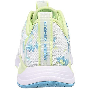 Under Armour Women's Charged Breathe Training Shoe, (100) White/Pale Olive/Fresco Blue, 10, US