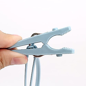 MXY Clothespins Socks Clip Underwear Clothes Clips Plastic Nonslip Grips Hanging Hold Pegs Travel Wardrobe Hanging Folders Clamps with Rope Strap Can Hang Anywhere You Need Set of 15 Pieces