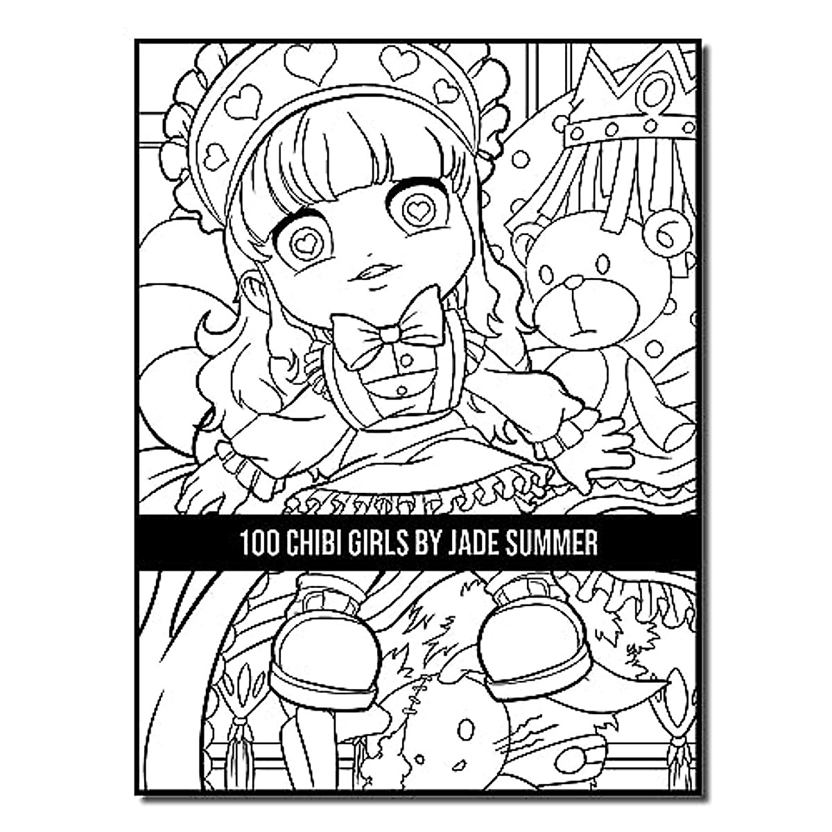 100 Chibi Girls: An Adult Coloring Book Collection with Cute Girls, Fantasy, Horror, Christmas, and More!