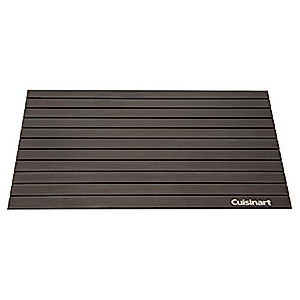 Cuisinart Grill Tray Bundle - Grilling Prep and Serve Trays (Black and Red) & Defrosting Tray (Black)