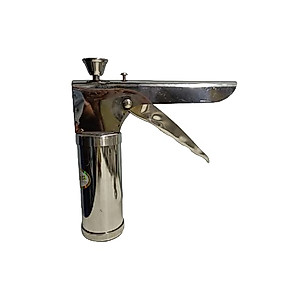 IRAM Stainless Steel Kitchen Press for Noodles, Murukku, Namkeen, and Snacks - Manual Sancha Sev Chakli Gathiya Sevaiya Maker - Silver Kitchen Tool