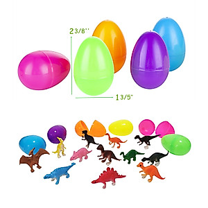 KASU 100 Pcs Prefilled Easter Eggs with Toys Inside Premium for Easter Theme Party Favor, Easter Eggs Hunt, Easter Basket Stuffers/Fillers, Classroom Prize Supplies
