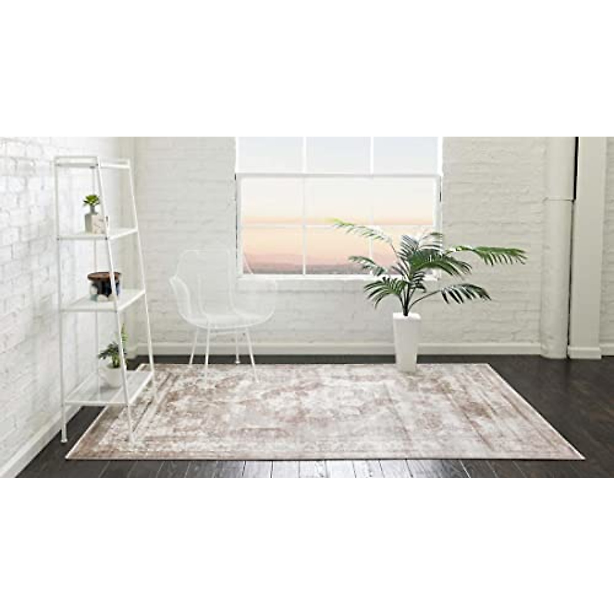 Unique Loom Sofia Collection Area Rug - Salle Garnier (7' 1" x 10', Beige/ Ivory)