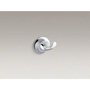 KOHLER K-11375-CP Forté Double Robe Hook, Polished Chrome