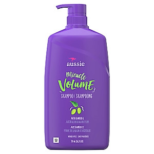 Aussie Miracle Volume with Plum Bamboo, Paraben Free Shampoo, 26.2 Fl Oz