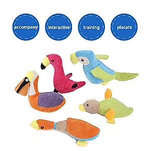 BBEART Pet Toys, Dog Squeaky Toys Puppy Chew Toys Durable Interactive Toys for Small Medium Large Dogs (Duck)