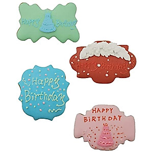 4 pcs of Plaque Cookie Cutters Set, Stainless Steel Wedding Frame Fondant Cutters Baking DIY Molds