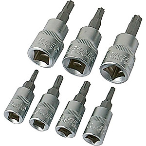 Silverline 763566 T10 - T40 Socket Set 1/4" and 3/8" Drive 7pce T10 - T40