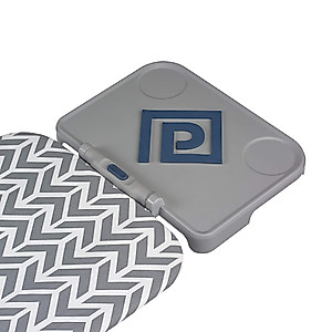 Polder Stowaway Ironing Board with 47 x 16.5-Inch Ironing Surface and Fold-Over Iron Rest with Storage