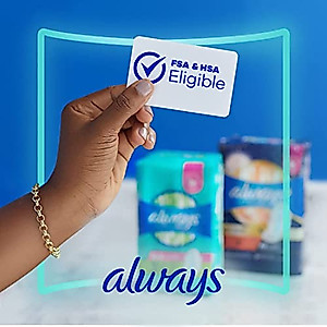 Always Ultra Thin, Feminine Pads For Women, Size 1 Regular Absorbency, With Wings, Unscented, 46 Count