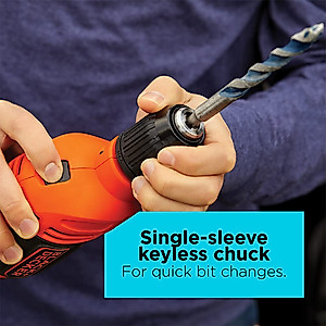 BLACK+DECKER Hammer Drill, 6.5-Amp, 1/2-Inch (BEHD201)