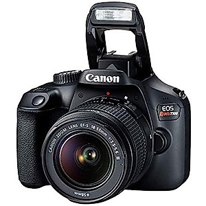 EOS Rebel T100 (EOS 4000D) DSLR Camera w/ 18-55mm DC III Zoom Lens with Pixibytes Deluxe Bundle (Renewed)