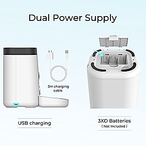 DOGNESS Automatic WiFi Dog/Cat Smart Camera Feeder - 6.5Lbs Large Capacity App Control Food Dispenser with WiFi, Portion Control, Voice Recording, Camera, Timer Programmable (4L White)
