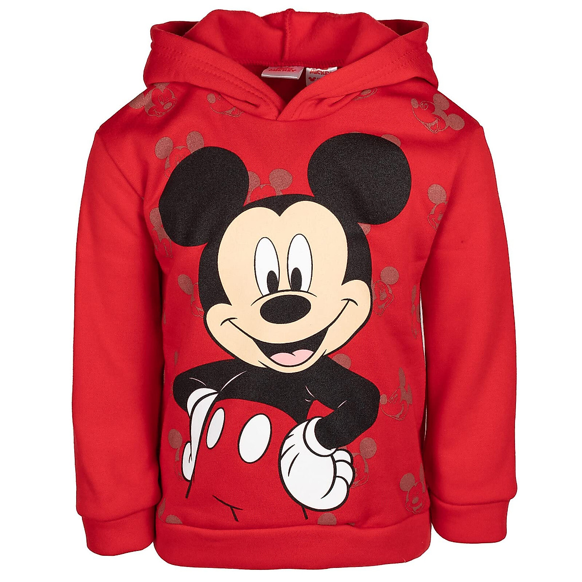 Disney Mickey Mouse Toddler Boys Pullover Hoodie Red 4T