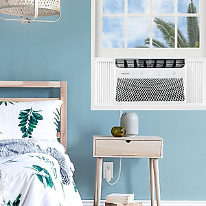 Hisense AHW1022CW1W 10,000 Smart Air Conditioner with Wi-fi Control, Dehumidifier, and Remote, 115V, Window AC Unit for Apartment, Bedroom, Medium Rooms up to 450 Square Feet in White, 10000 BTU