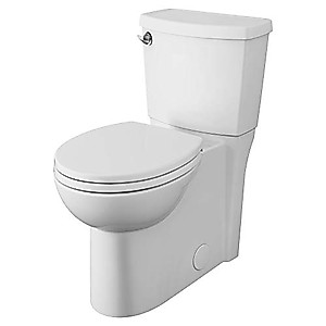 American Standard 2988101.020 Cadet 3 FloWise 2-Piece 1.28 GPF Single Flush Right Height Round Front Toilet with Concealed Trapway, White