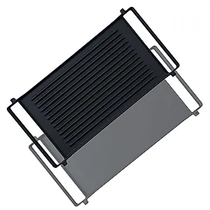 Upgraded WB31X24998 WB31X24738 Griddle Replacement for GE Stove Parts, JXGRILL1 Reversible Cast Iron Center Griddle Plate for GE Gas Range Cooktop Parts Stove Top Burner Griddle Pan Flat Top 1 Pack