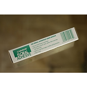 Oasis® Floral Adhesive Floral Glue for Fresh Flowers Corsages Boutonnieres Wristlets Fast Drying Waterproof Liquid Adhesive Also Bonds to Ceramic Glass Fabric and Other Wedding Craft Accessories and Supplies