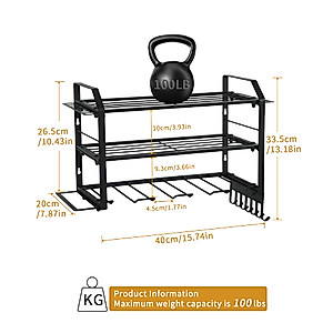 Affogato Power Tool Organizer, 3 Layers Drill Holder Wall Mount, Power Tool Organizer Wall Mount, Power Tool Holder Garage Tool Rack with 4 Side Tool Rack