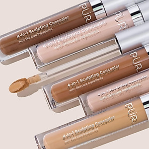 PÜR Beauty 4-in-1 Sculpting Concealer, Moisturizing Formula, Covers Imperfections, Lightweight medium to full coverage, Revitalizes Complexion, Cruelty-Free, Gluten Free- MN3, 1 Count (Pack of 1)