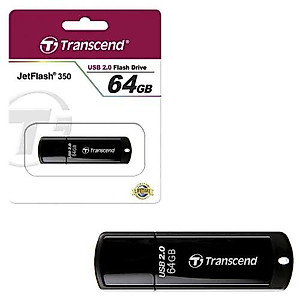 Transcend 64GB JetFlash 350 USB 2.0 Flash Drive TS64GJF350