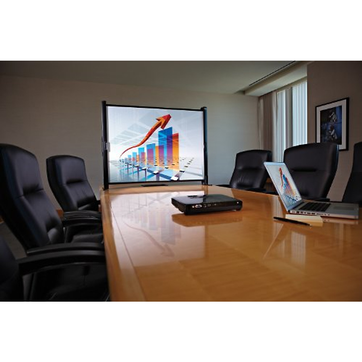 Epson ES1000 Ultra Portable Tabletop Projection Screen (V12H002S4Y),Black Case 45.35" x 34.5" x 2.44"