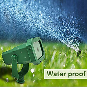 Premium Christmas Outdoor Waterproof Laser Projector Light- Moving RGB 20 Patterns- with RF Remote Control and Timer, Perfect for Lawn, Party, Garden Decoration- Green
