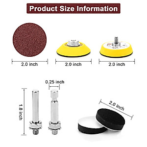 Windspeed 240+8 Pcs Sanding Discs Pad Kit, 2 Inch Die Grinder Sanding Disc Sander Attachment for Drill Sanding Attachment Rotary Sander Pads Include 60-3000 Grit