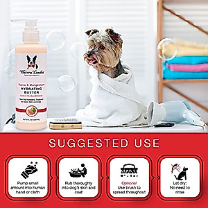Warren London 8oz Butter Combo - Premium Dog Shampoo & Conditioner - Exfoliating Wash with Fragrant Leave in Conditioner - Detangler and Coat Moisturizer - Milk & Honey w/Guava & Mango