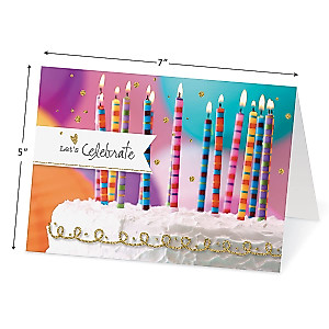 Current Modern Messages All Occasion Value Pack With Seals-40 Cards & Envelopes, Celebration, Get Well, Sympathy, Birthday, Holiday, & Thinking of You Variety, Large 5" x 7" Assortment, 20 Design Set