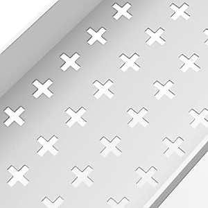 2 Pack Under Sink Organizer And Storage, 2 Tier Bathroom Cabinet Storage Rack with 12 Hooks,Multi-purpose Organizer And Storage For Kitchen Countertop Bathroom Cabinet (White)