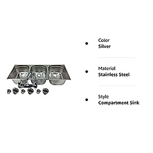 Concession Sink 3 Large Compartment Stand Food Truck Trailer