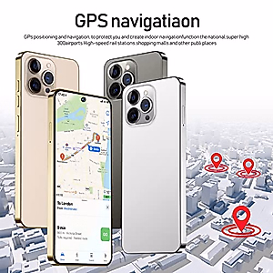 ASHATA I14 Pro Max 4G Cell Phone for Android, 6.7 Inch Smartphone with 4GB RAM 128GB ROM, 8MP Front Camera 16MP Rear Camera, 3 in 1 Navigation System, Memory Card Supports Up to 128G(US)