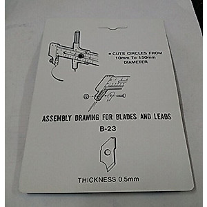 HONESEW Compass Cutter for Cutting Paper, Card, Vinyl,Films,Leather (C-101)