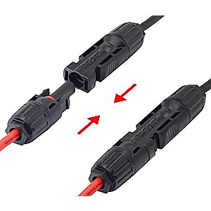 CERRXIAN 1.5m 16AWG to DC 5.5mm x 2.1mm Male Solar Power Extension Cable for Solar Panel and Portable Generator