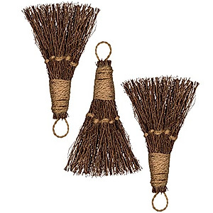 Cinnamon Broom 6" - Cinnamon Broomstick Scented 3 Pack -Mini Broom - Witches Broom Decor for Halloween - Cinnamon Broomstick - Mini Broomstick