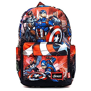 Wondapop Disney Marvel Avengers Captain America 17" Full Size Nylon Backpack