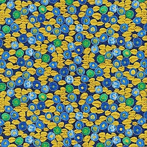 Robert Kaufman Fabrics Gustav Klimt Hope Blooms Sapphire