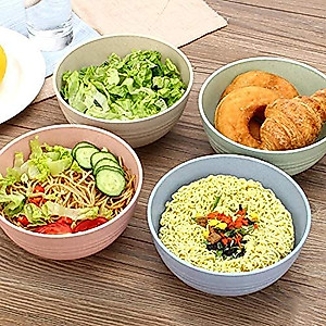 Shopwithgreen Unbreakable Wheat Straw Plates, Bowls, Cups Set, Microwave & Dishwasher Safe