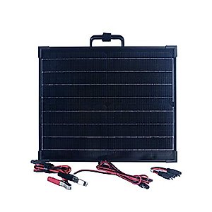 Nature Power 40-watt Portable Monocrystalline Solar Panel for 12-Volt Charging in Briefcase Design