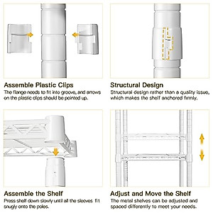 Ulif U6 Clothes Drying Rack, 5 Tiers Freestanding Over Washer and Dryer Laundry Room Storage and Organizer, Heavy-Duty Space Saver Shelf for Hanging Clothes and Towels, 65.3”W x 13.4”D x 77.5”H, White