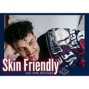 InnoBeta Lacrosse Gifts for Boys Throw, My Goal is to Deny Yours Flannel Blankets for Men 50" x 65"