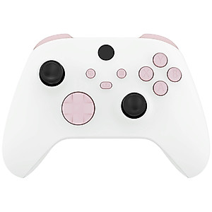 eXtremeRate Replacement Buttons for Xbox Series X & S Controller, Cherry Blossoms Pink Custom Repair Kit Bumpers Trigers Dpad ABXY Start Back Sync Share Keys Parts for Xbox Core Wireless Controller