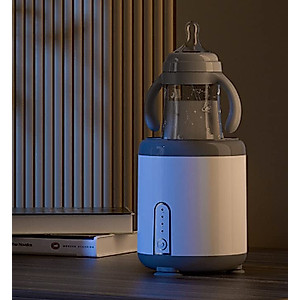 Baby Formula Dispensers & Mixers,360 -Degree Two -Way Shaking Milk,Shake Milk Evenly and Less Bubbles,Three -Gear Timing Milk,Wireless Portable Milk Shake,1200mAh Battery,Baby Bottle Shaker (White)