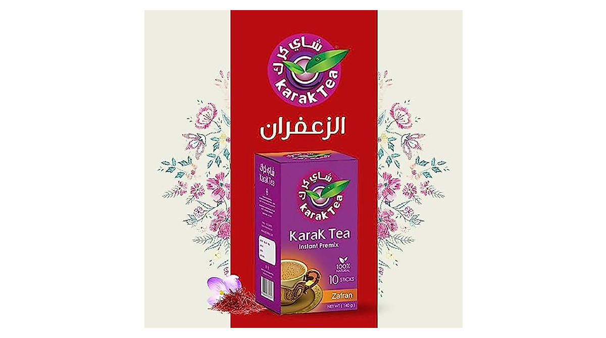 KARAK TEA Premix Powder Sachets - Smooth Saffron-Flavored Tea